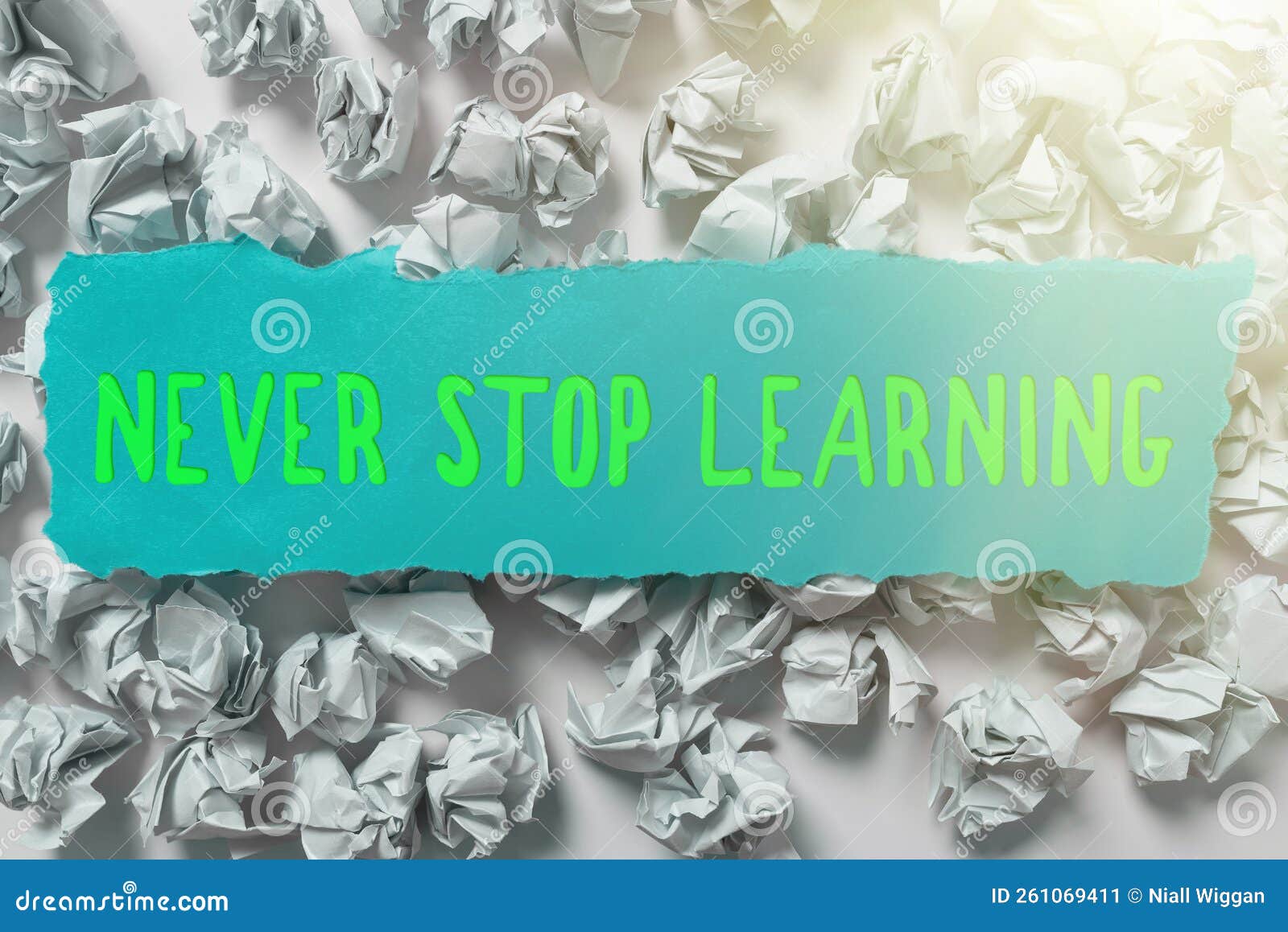 Inspiration Showing Sign Never Stop Learning. Business Approach ...