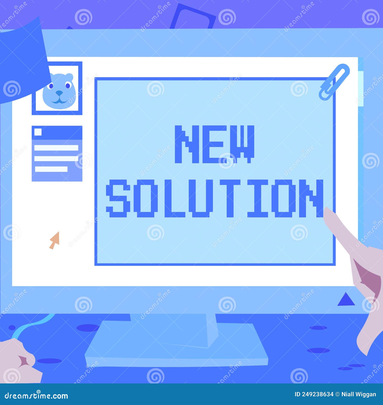 Handwriting Text New Solution. Business Approach Modern Innovation ...