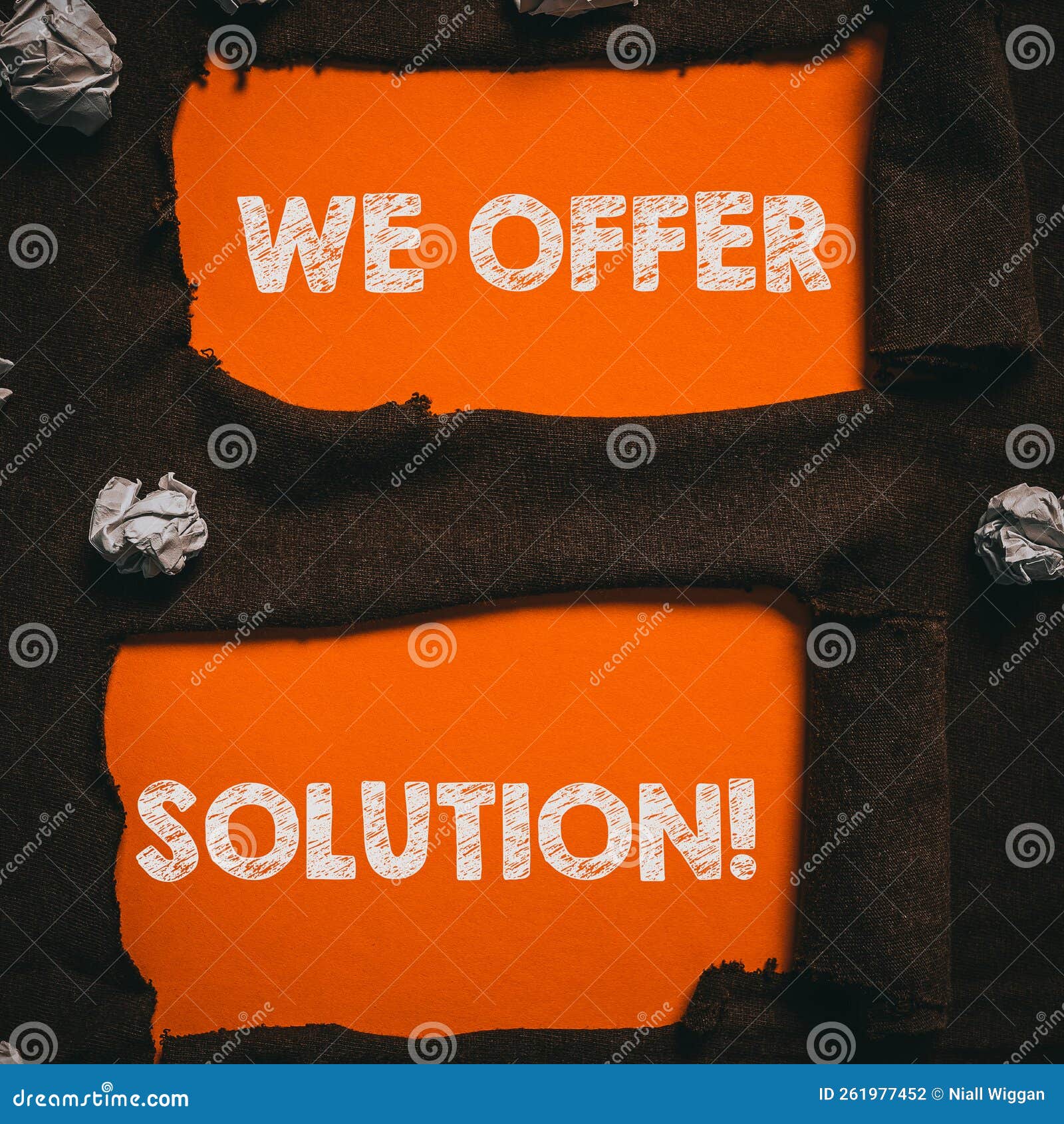 Inspiration Showing Sign we Offer Solution. Business Approach Give ...