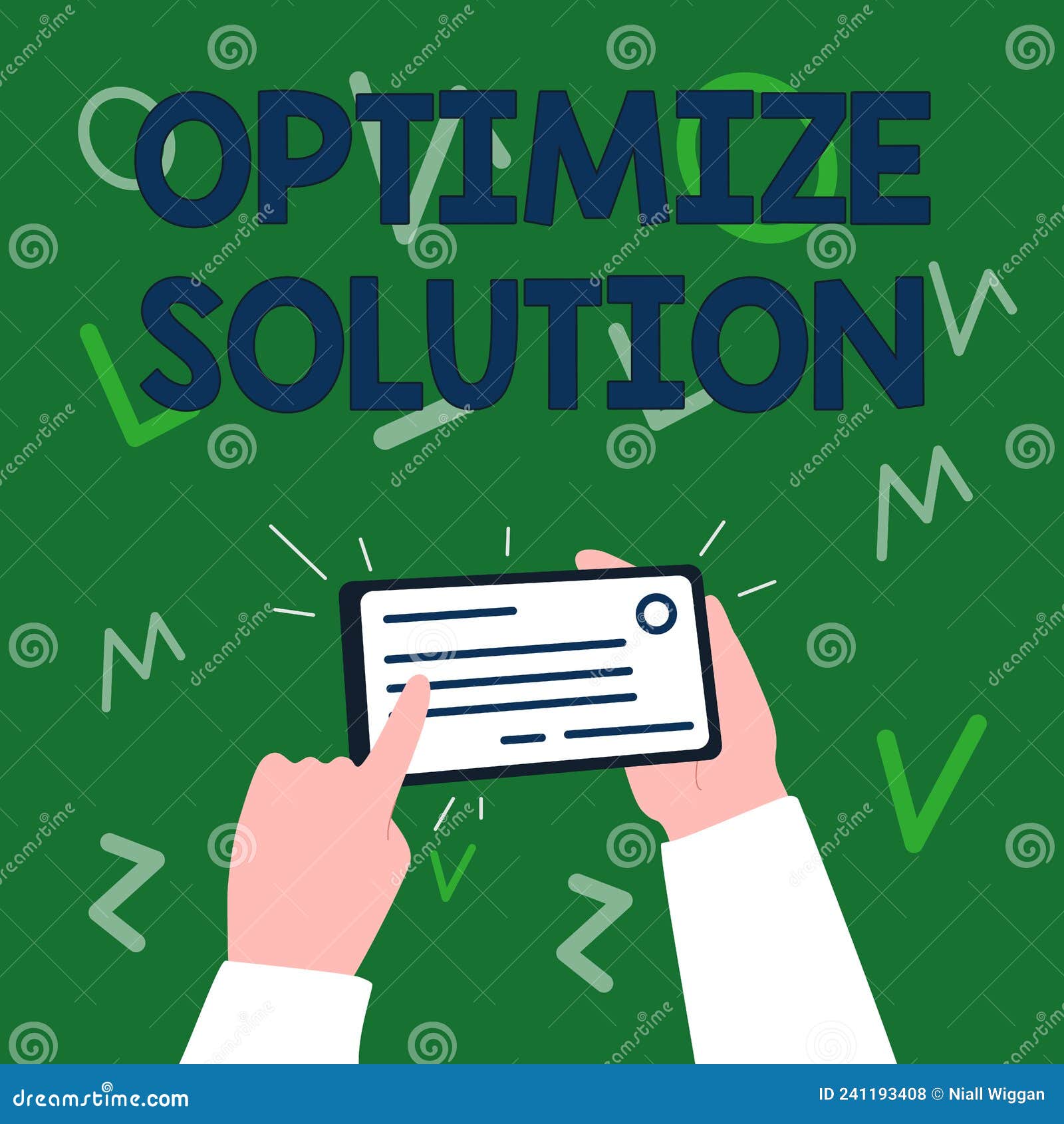 Inspiration Showing Sign Optimize Solution. Concept Meaning Process of ...
