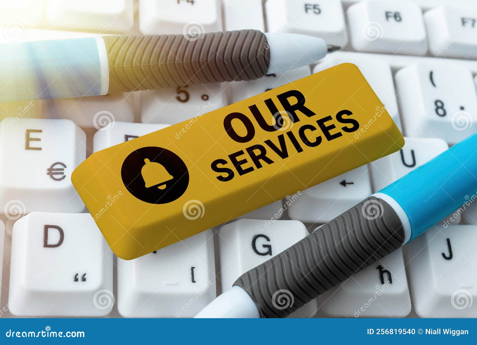 Inspiration Showing Sign Our Services. Internet Concept the Occupation ...