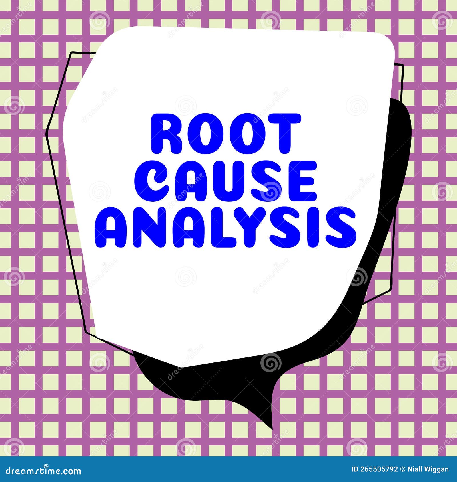 Handwriting Text Root Cause Analysis. Business Showcase Method of ...