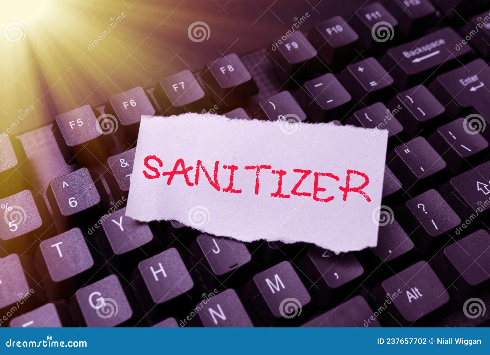 Text Sign Showing Sanitizer. Word Written on Liquid or Gel Generally ...