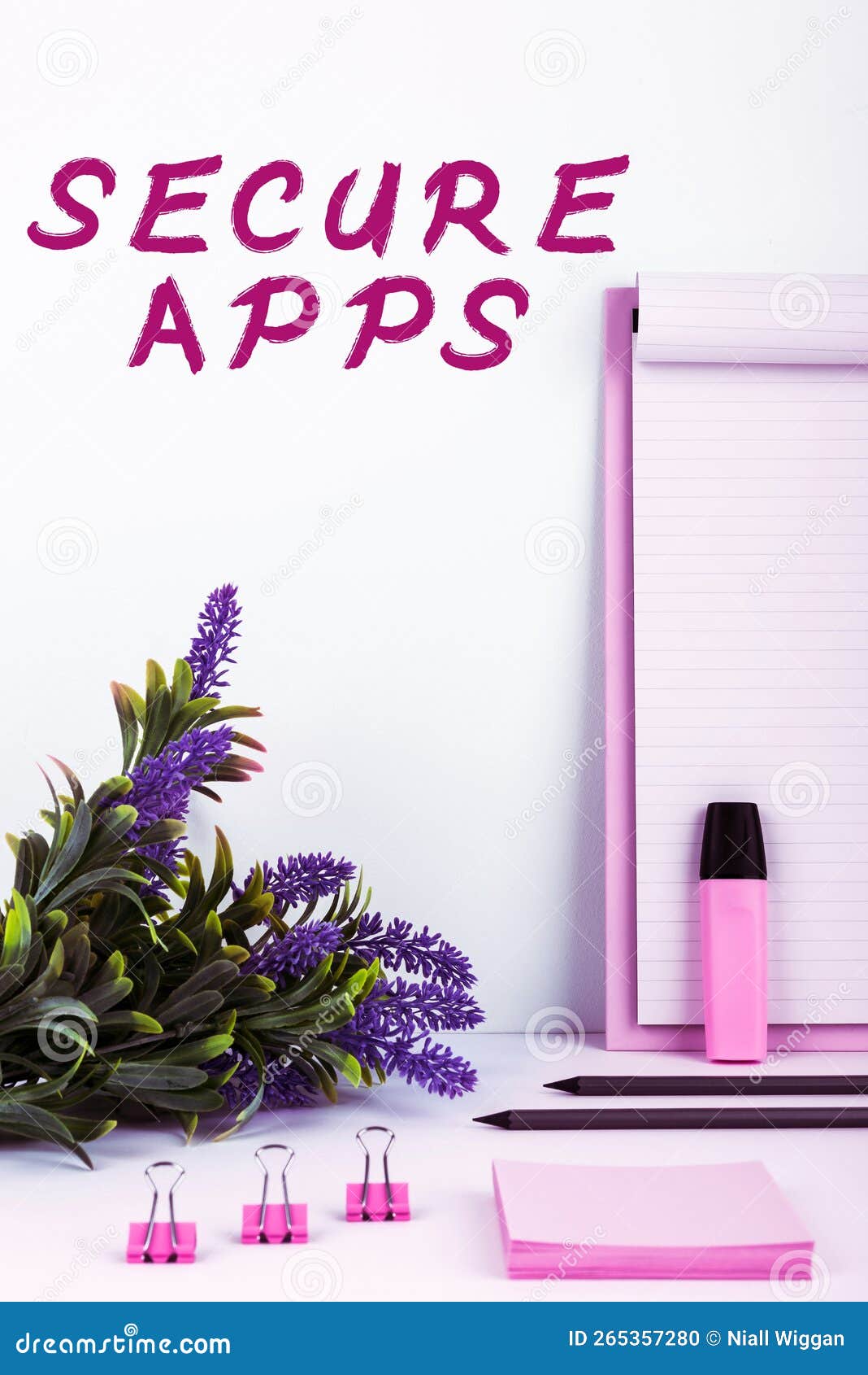 Inspiration Showing Sign Secure Apps. Business Showcase Protect the ...