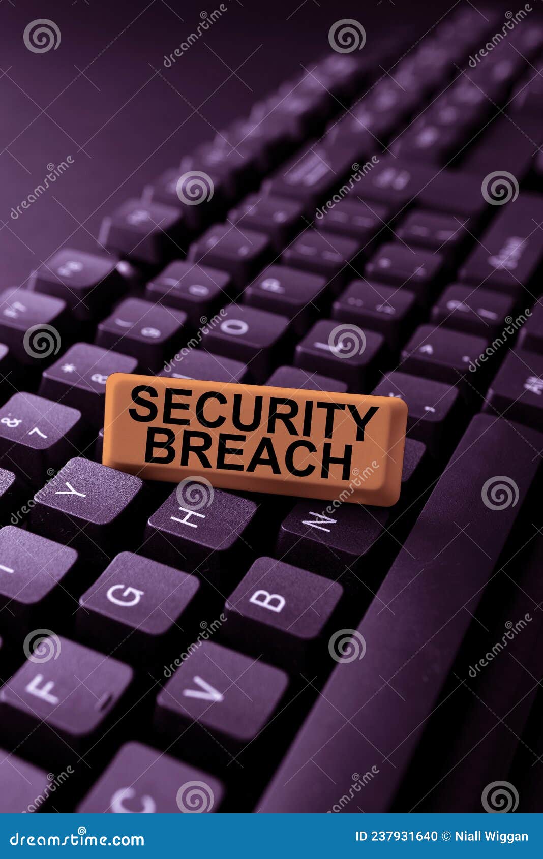 Hand Writing Sign Security Breach. Conceptual Photo Unauthorized Access ...