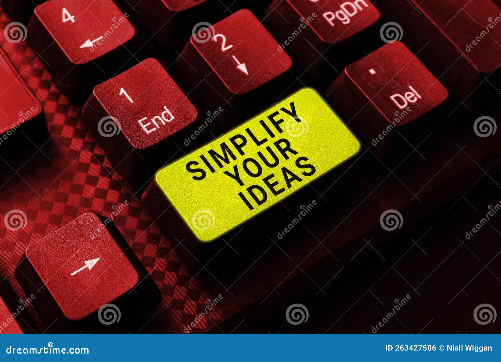 Inspiration Showing Sign Simplify Your Ideas. Word Written on Make ...