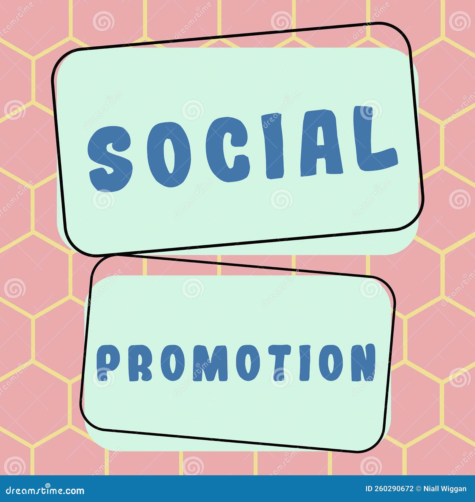 Inspiration Showing Sign Social Promotion. Business Overview Evaluate ...