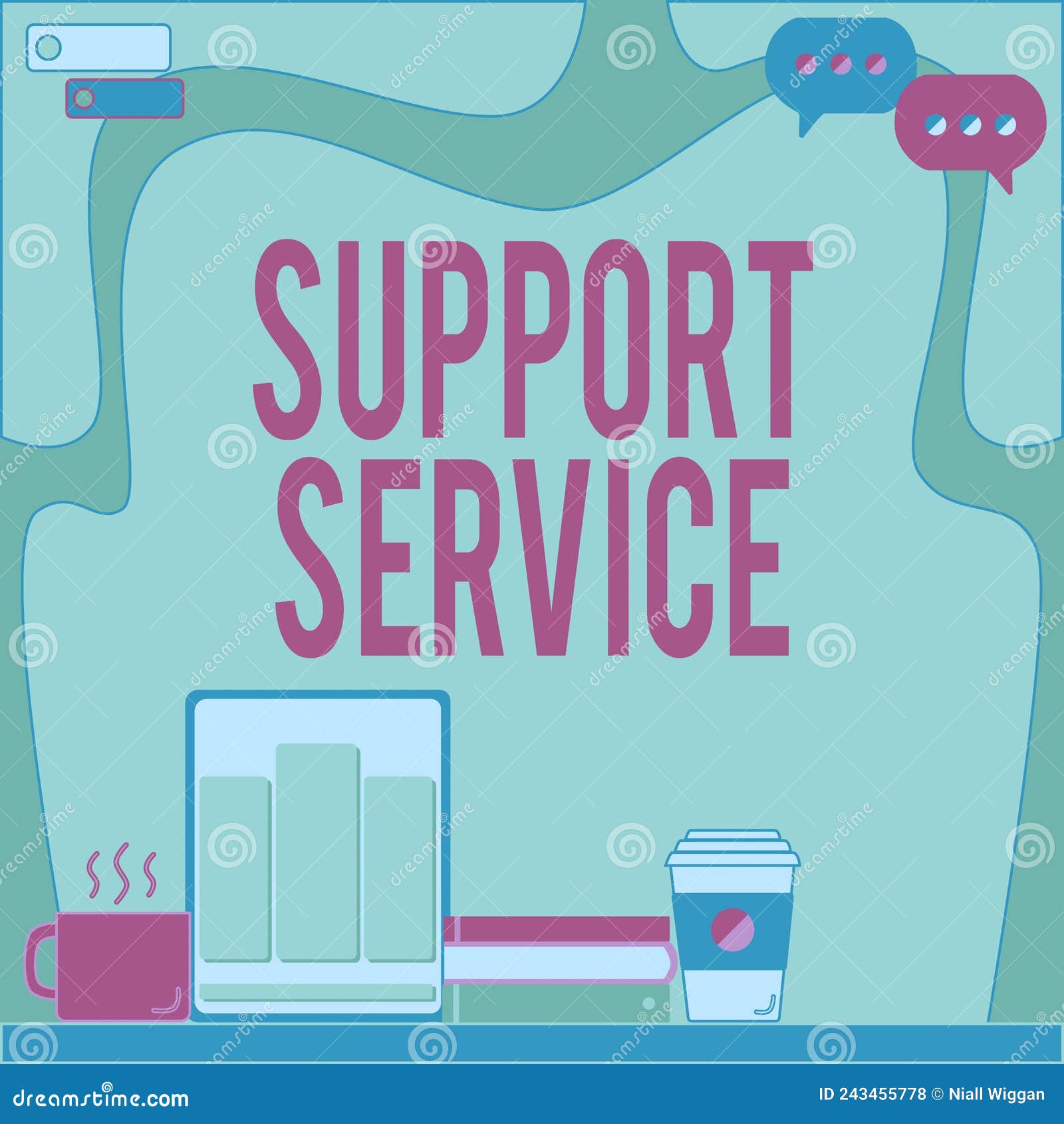 Inspiration Showing Sign Support Service. Business Showcase Activity ...