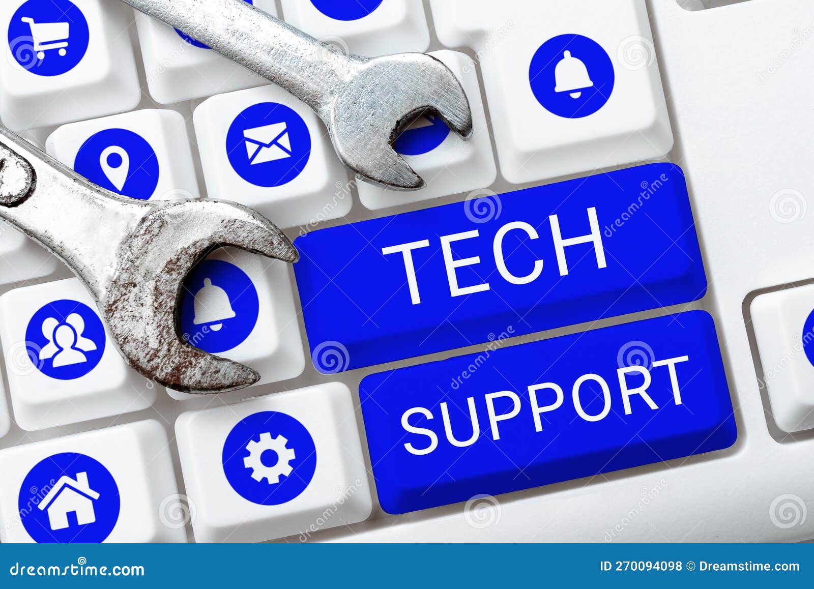 Conceptual Display Tech Support. Business Idea Assisting Individuals ...