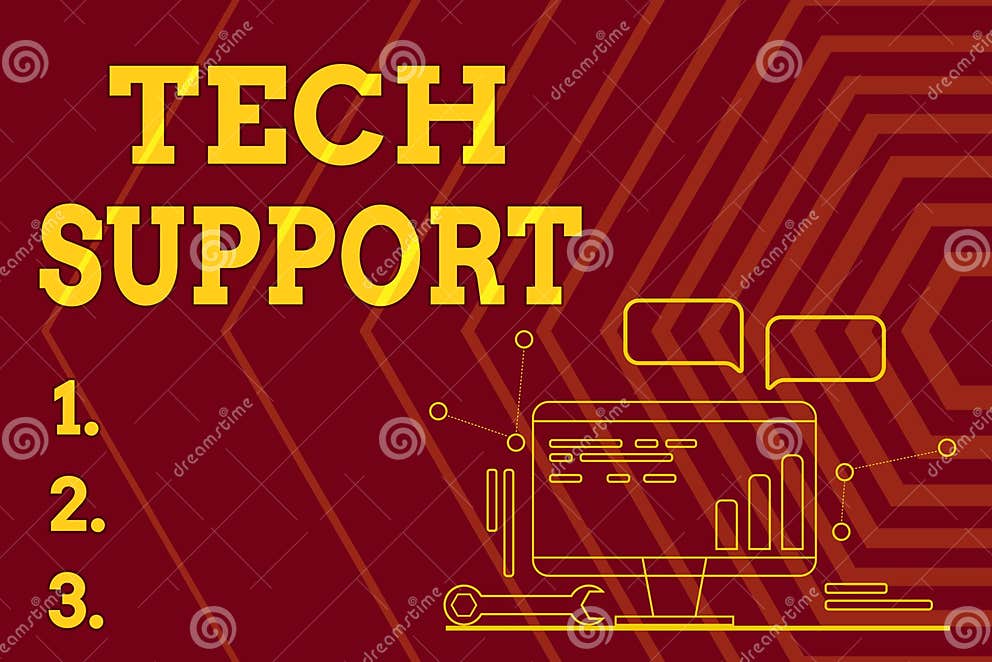 Inspiration Showing Sign Tech Support. Internet Concept Assisting ...