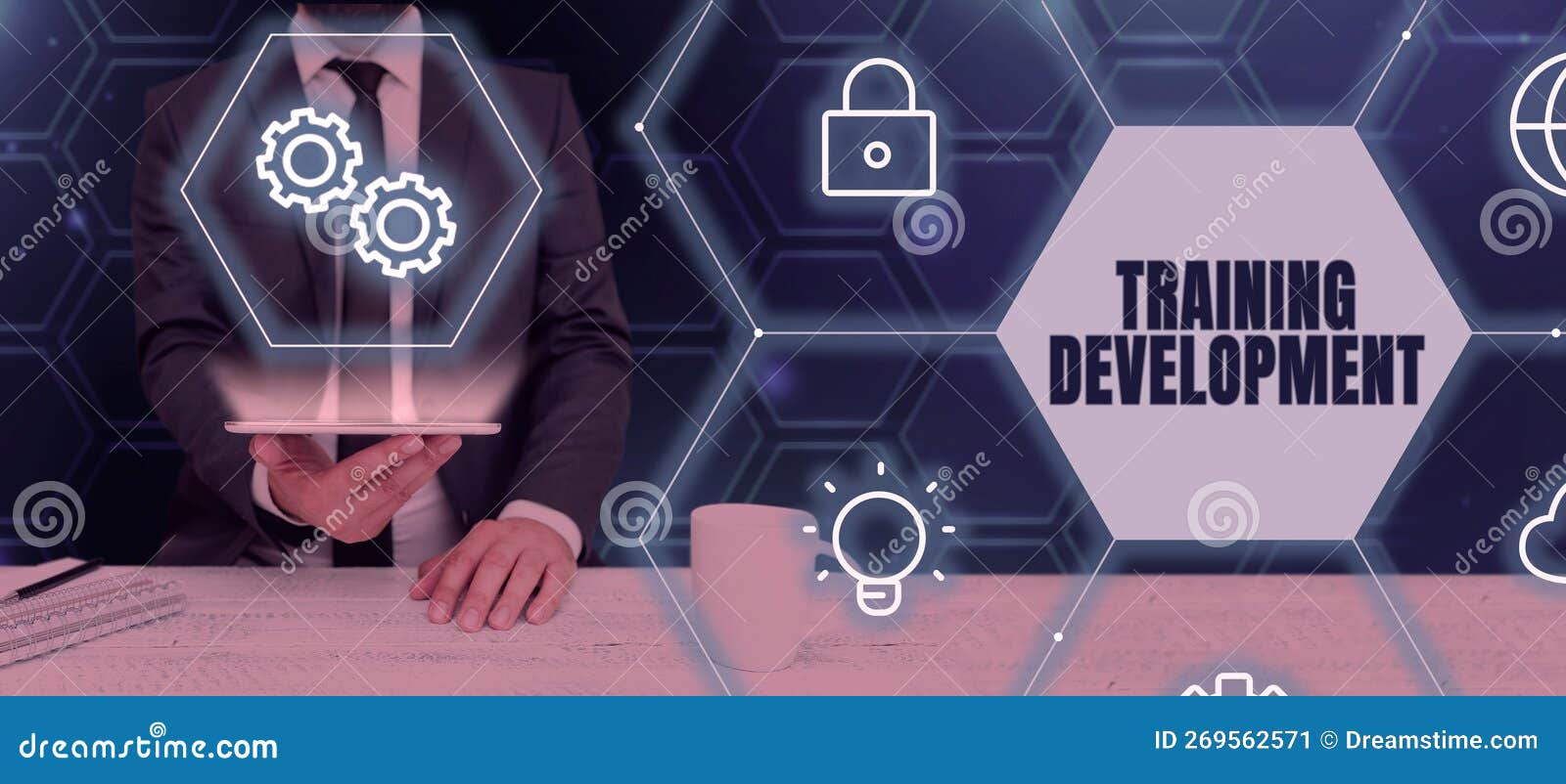 Sign Displaying Training Development. Business Showcase Learn and ...