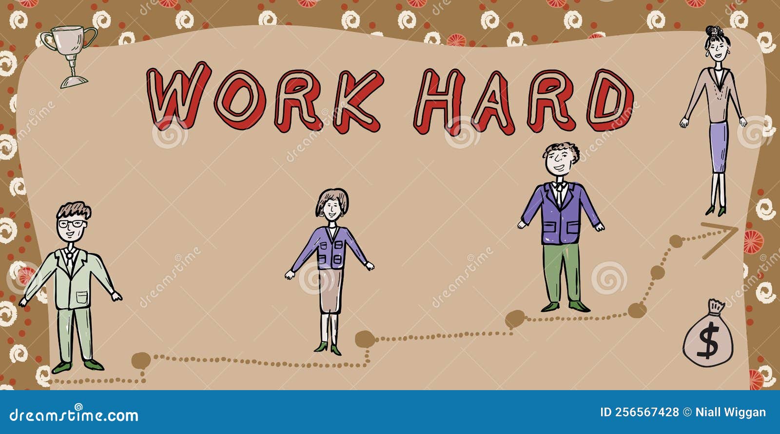 Conceptual Caption Work Hard. Business Idea Laboring that Puts Effort ...