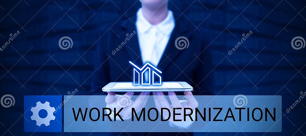 Inspiration Showing Sign Work Modernization. Word Written on Changing ...