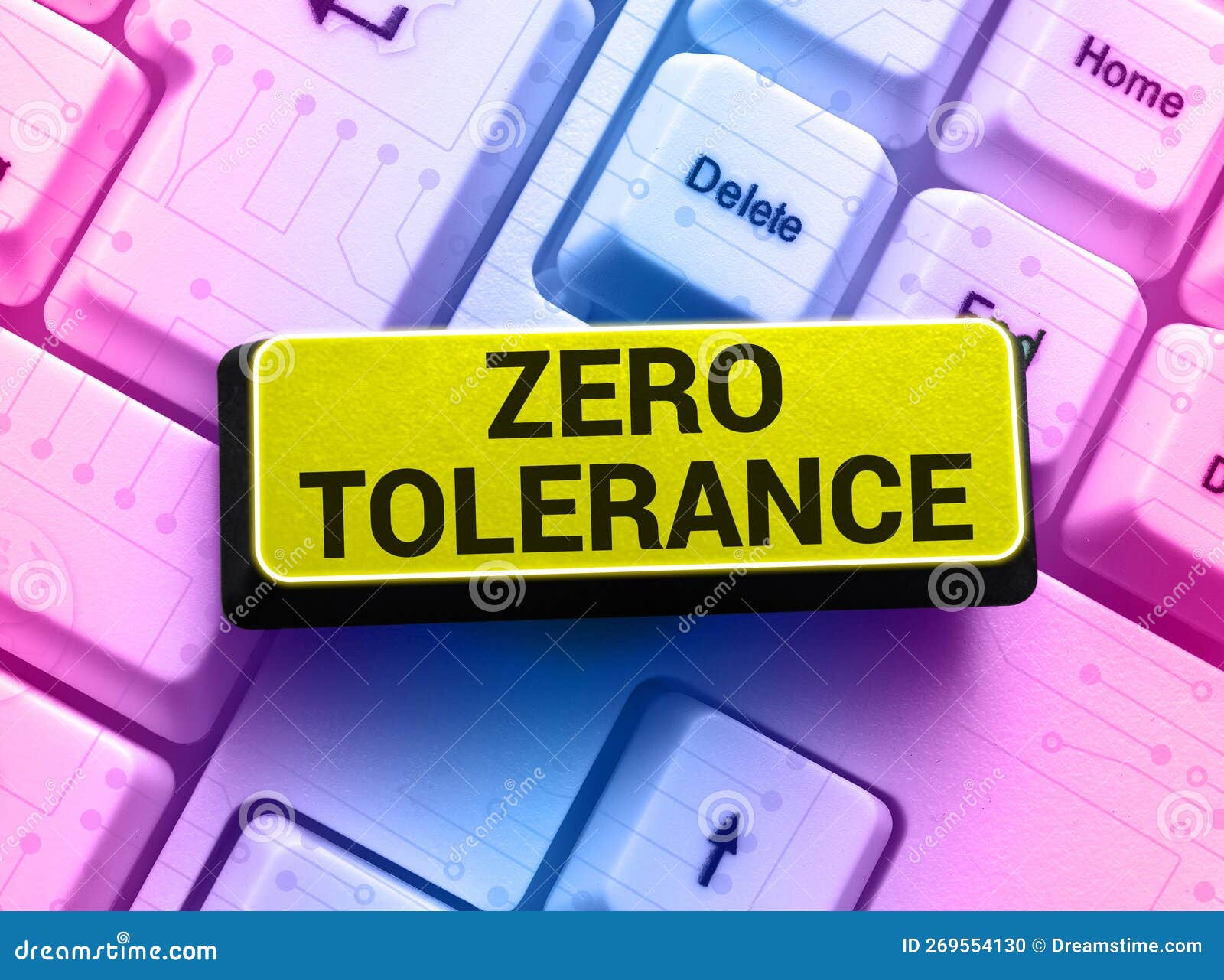 Inspiration Showing Sign Zero Tolerance. Word for Refusal To Accept ...