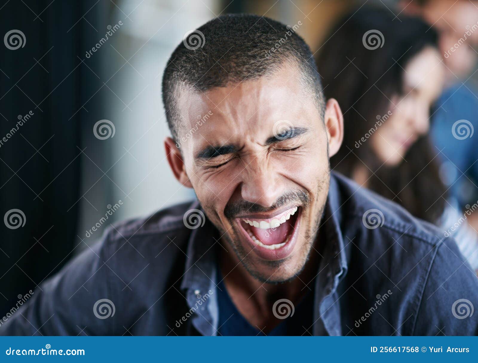 When Inspiration Strikes. a Businessman in a Meeting. Stock Photo ...