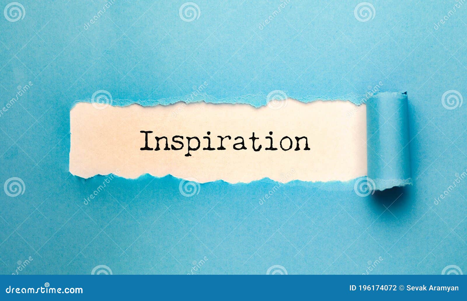 Inspiration text on paper stock photo. Image of page - 196174072