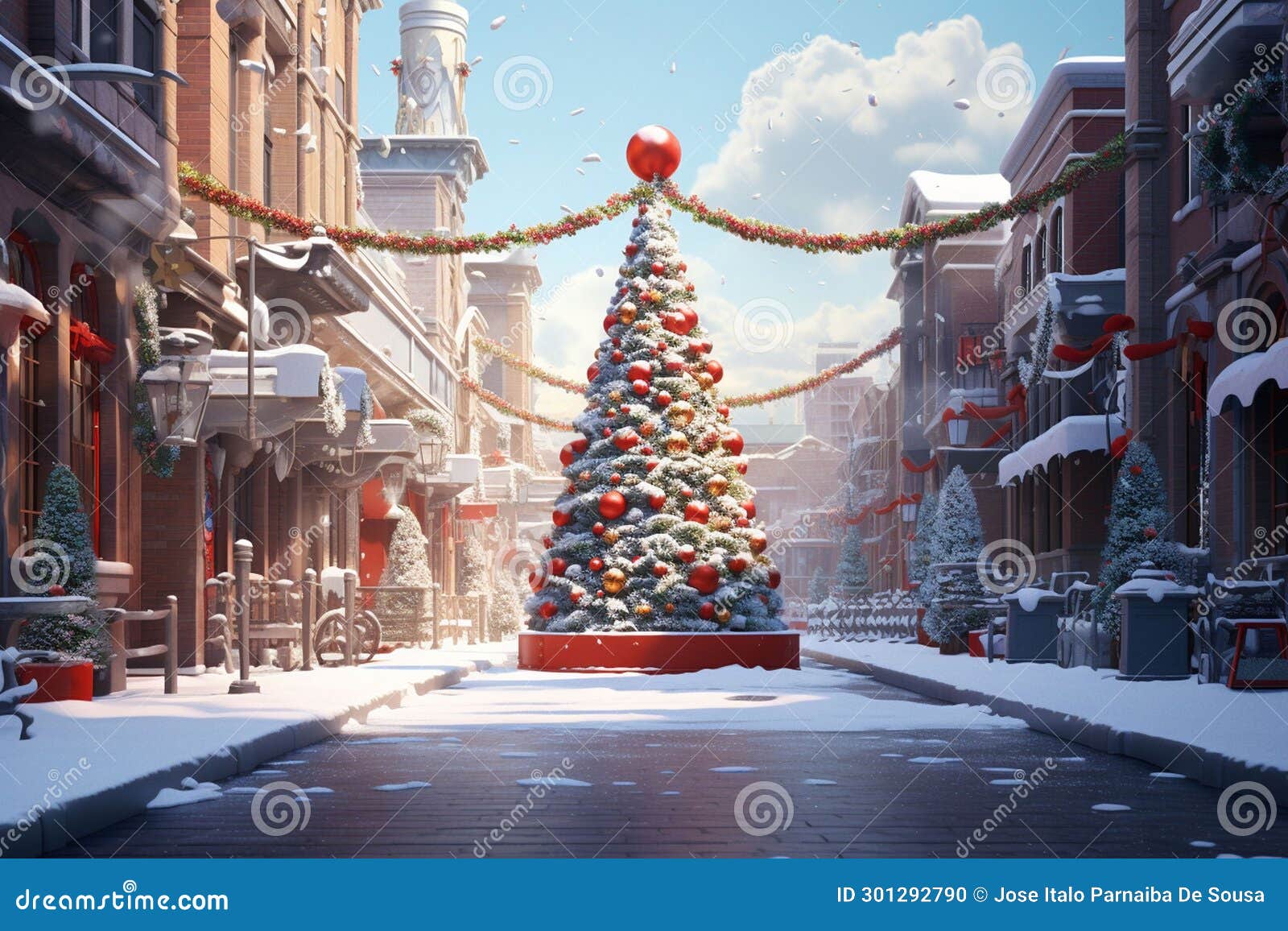 Inspirational Christmas Scenes Showcasing Stock Illustration ...