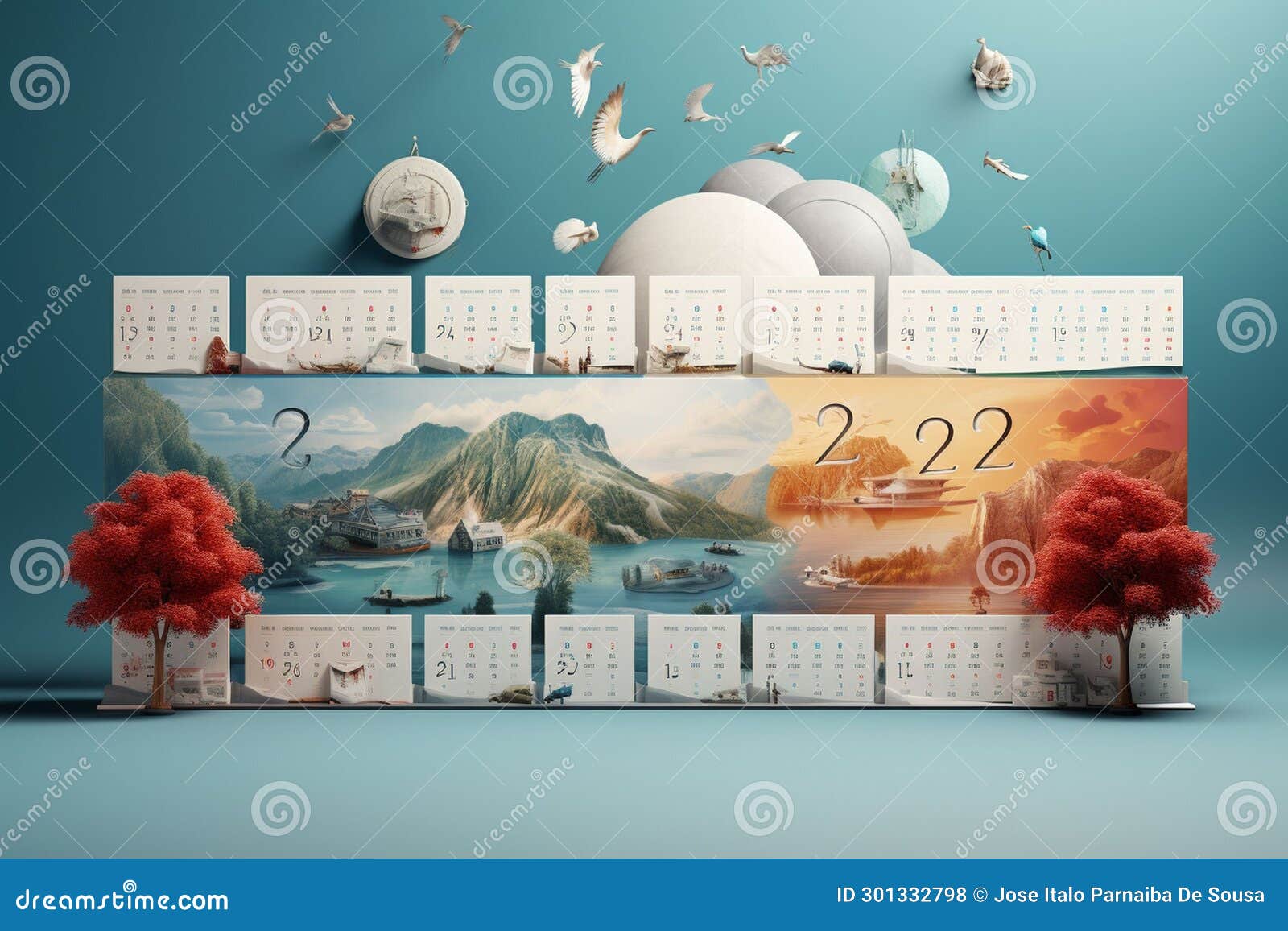Inspirational And Empowering 2024 Calendar Royalty-Free Stock ...