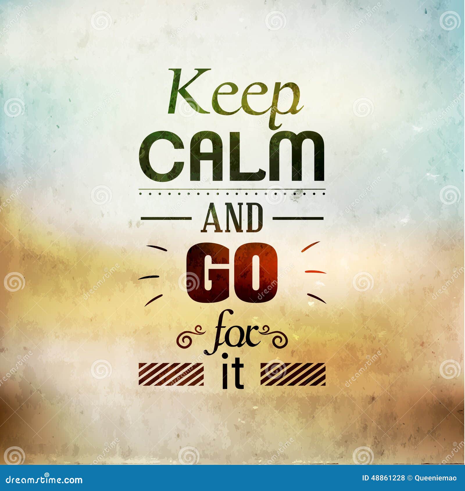 Inspirational and Encouraging Quote Typography Stock Illustration ...