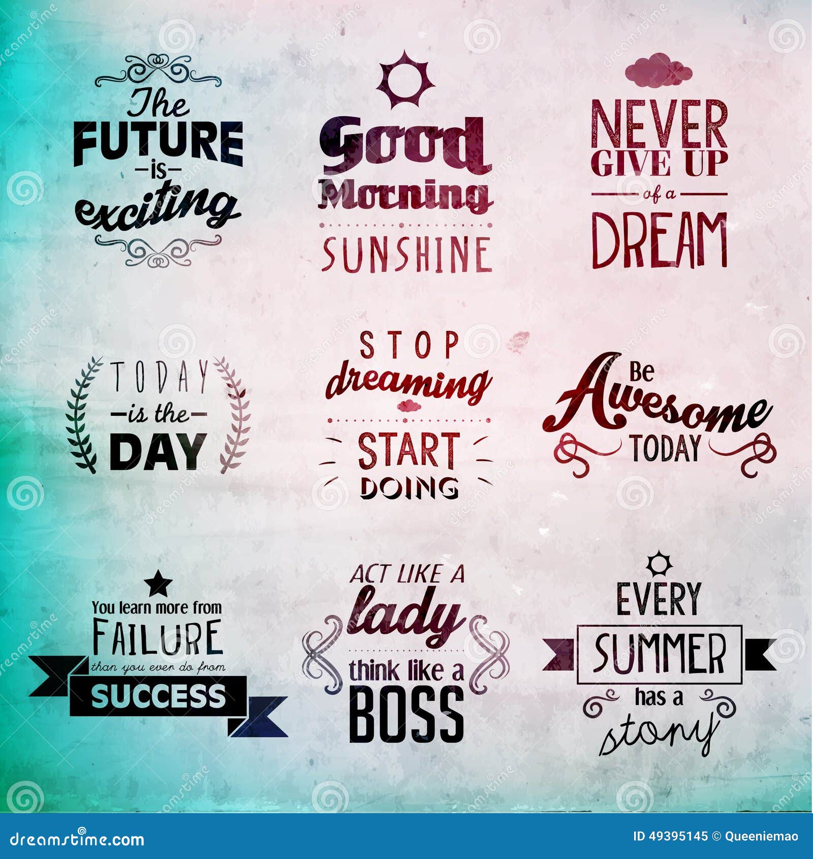Inspirational and Encouraging Quote Vector Design Stock Vector ...