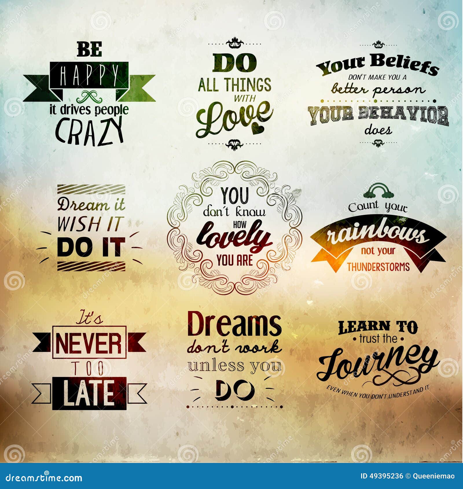 Inspirational and Encouraging Quote Vector Design Stock Vector ...