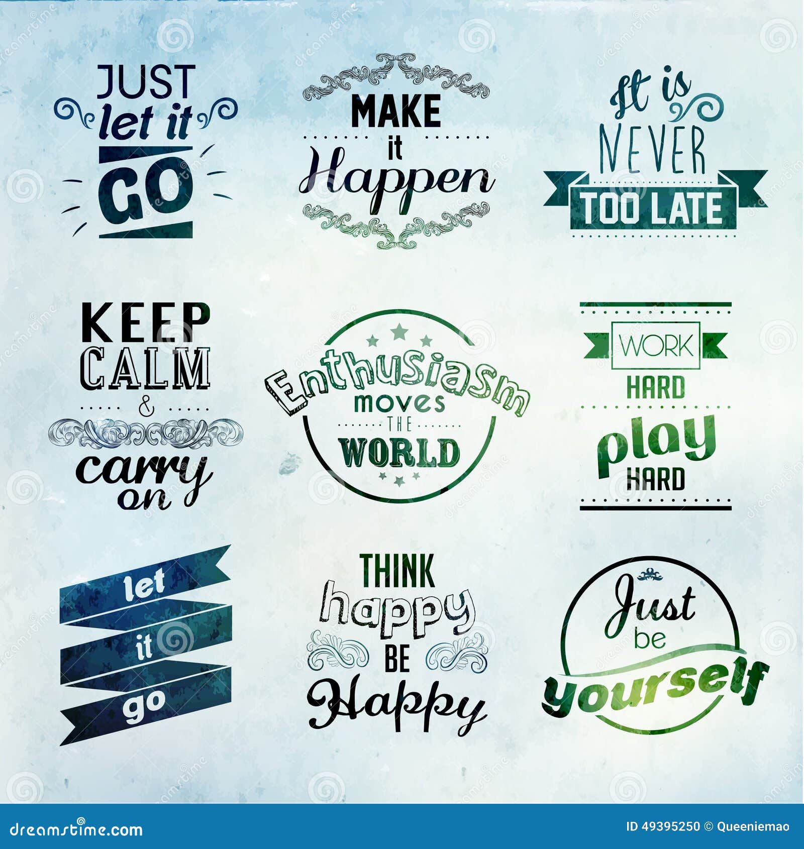 Inspirational and Encouraging Quote Vector Design Stock Vector ...