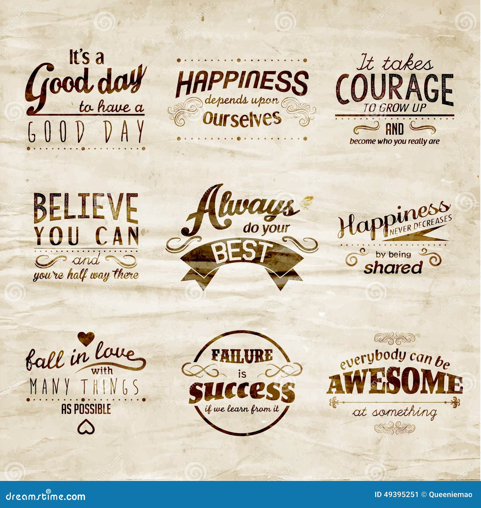 Inspirational and Encouraging Quote Vector Design Stock Vector ...