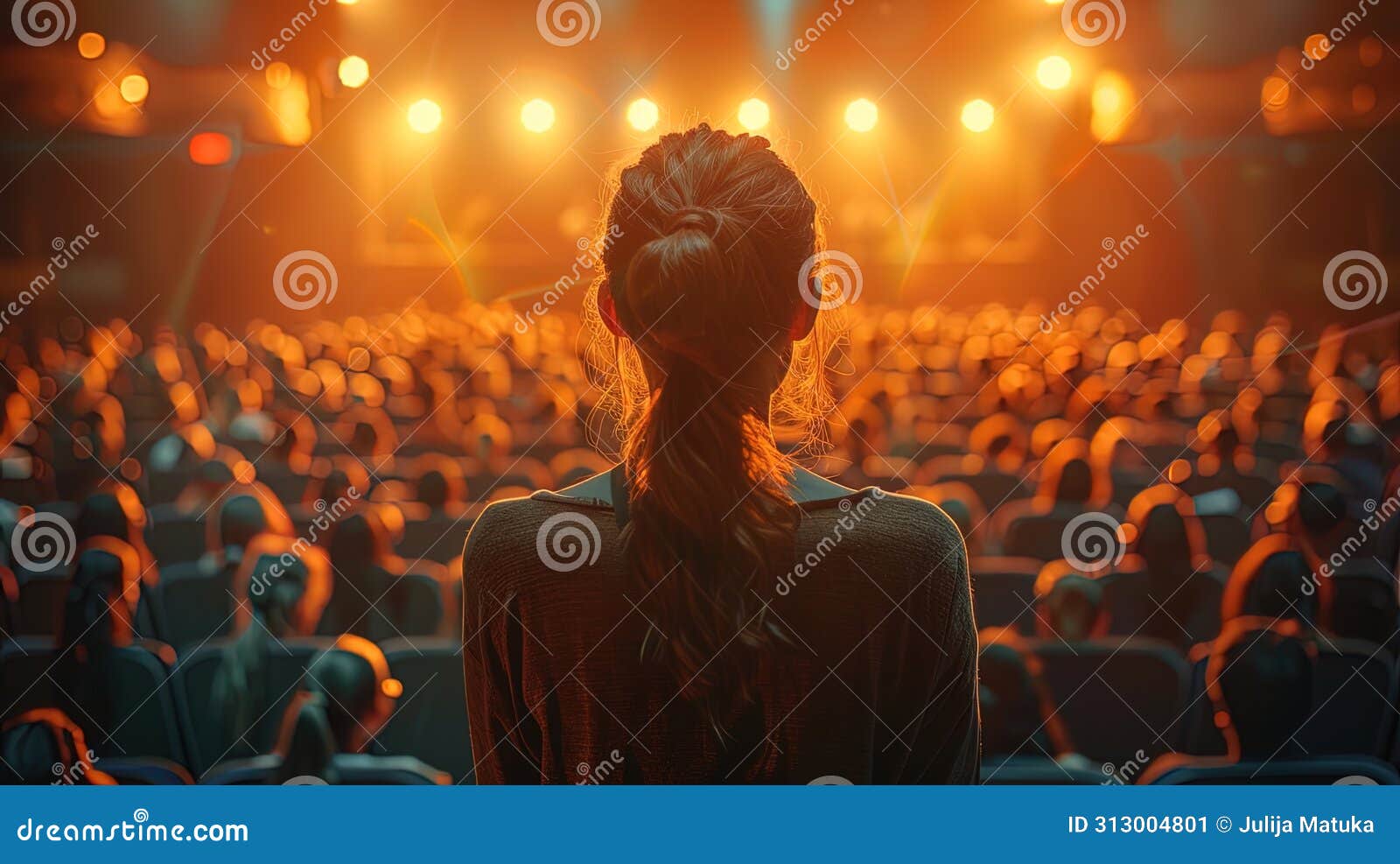 An Inspirational Female Speaker Engaging the Crowd with Her Empowering ...