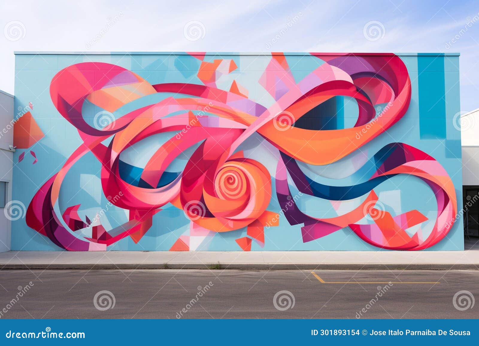 A Collaborative Mural Depicting Various Cultural Symbols And Traditions ...