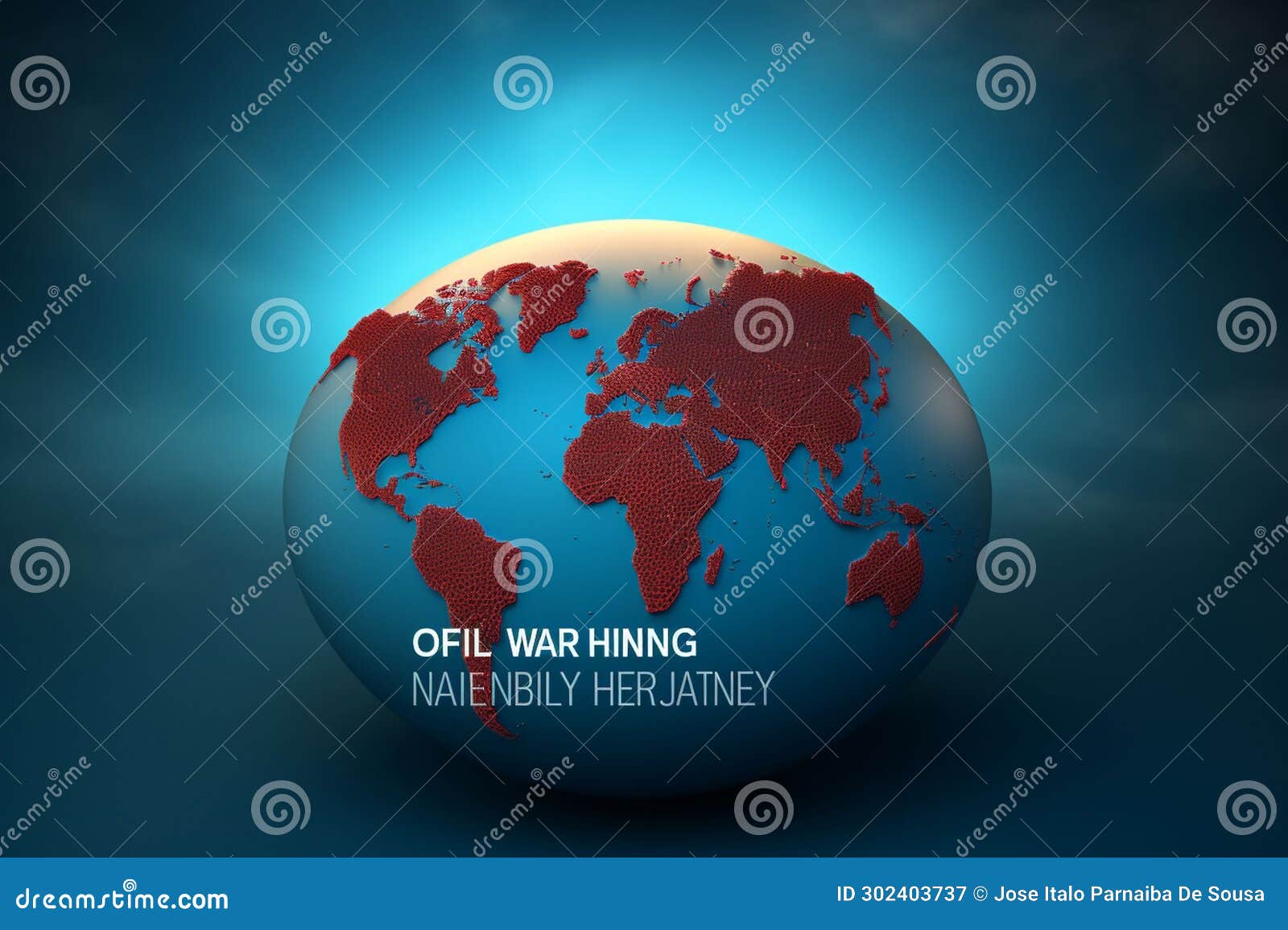 Inspirational Message about Unity and Wellbeing Stock Illustration ...