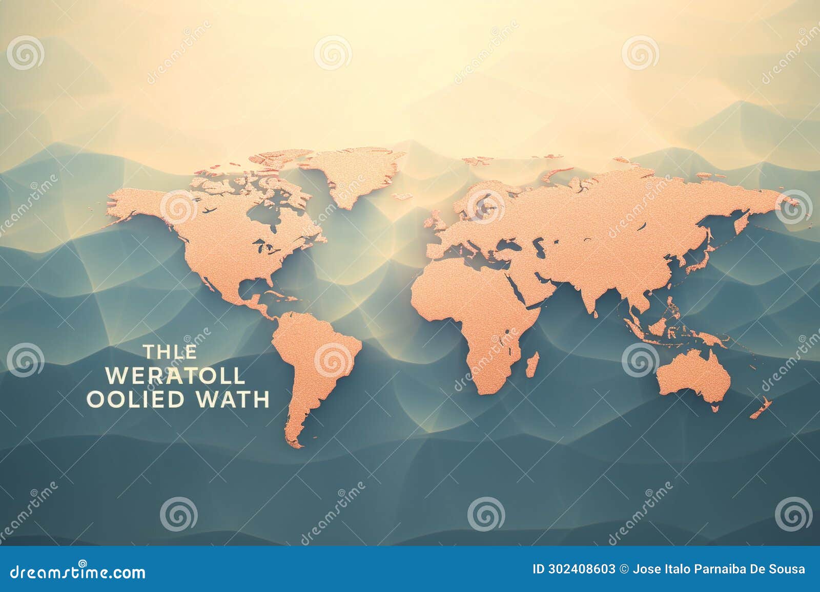 Inspirational Message about Unity and Wellbeing Stock Illustration ...