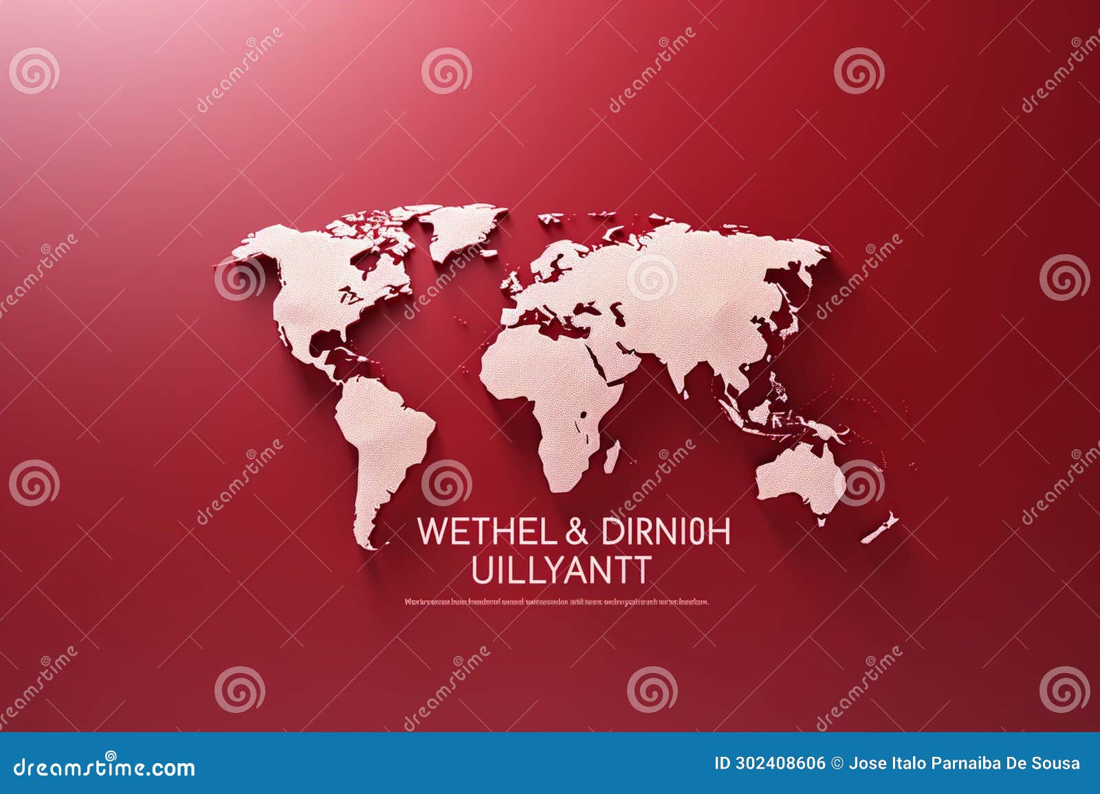 Inspirational Message about Unity and Wellbeing Stock Illustration ...