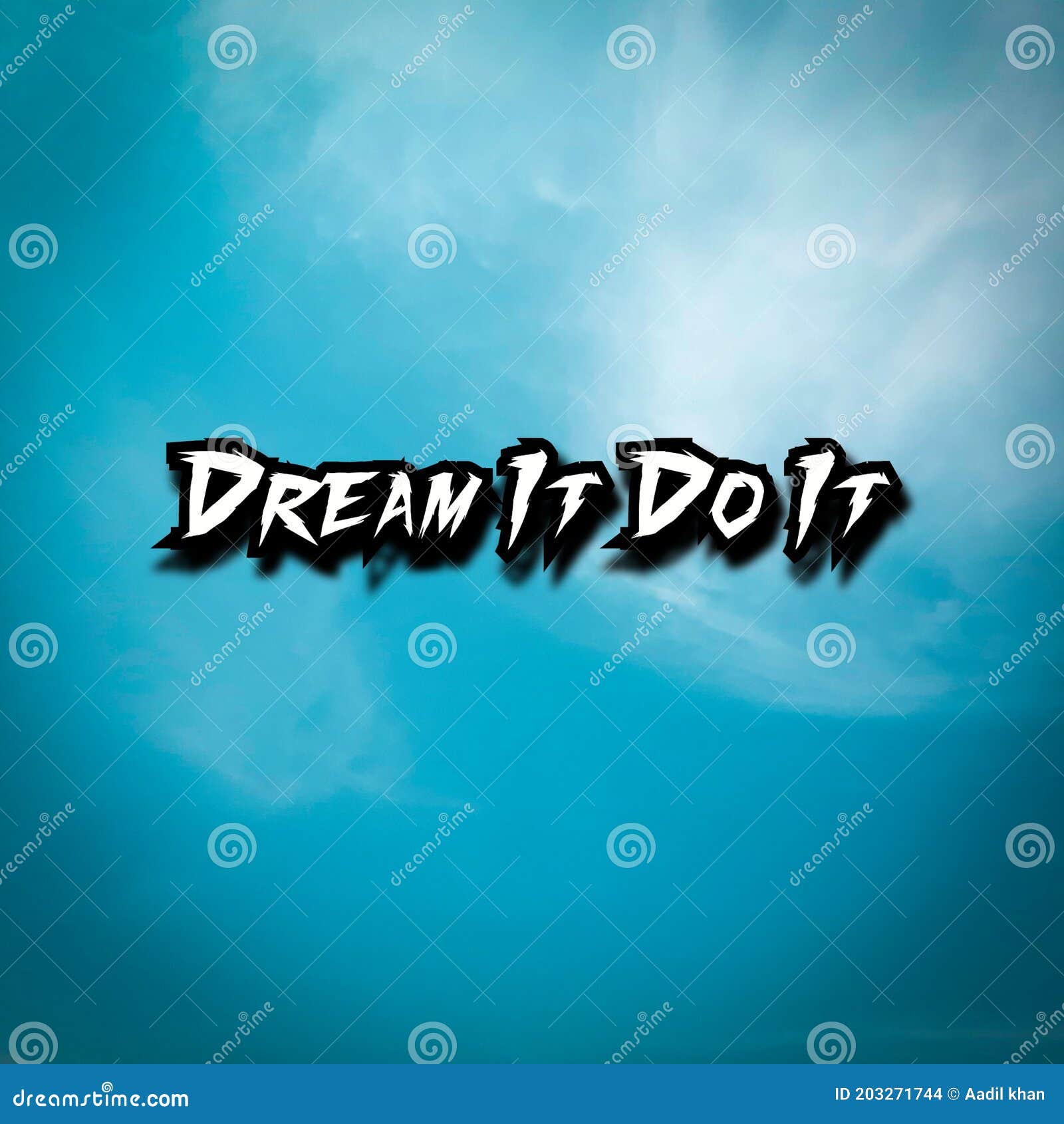 2020 - Inspirational Motivation Slogan with Blue Sky Background Stock ...