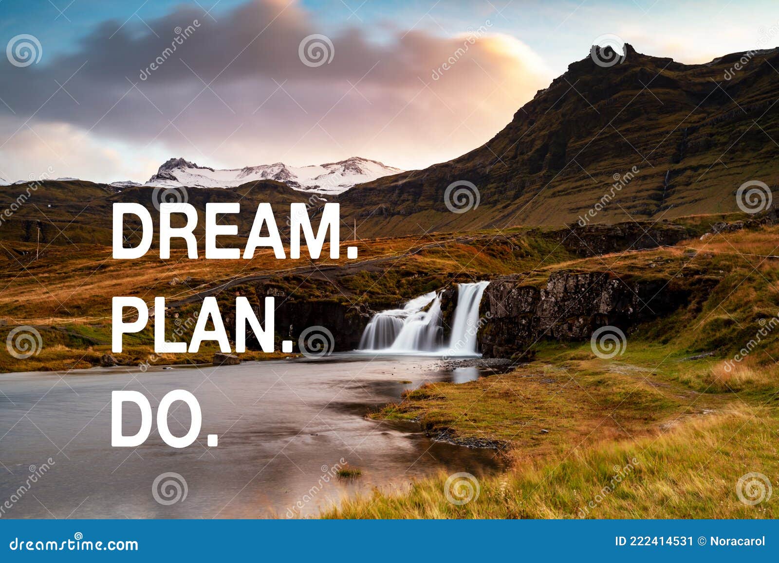 Inspirational and Motivational Concept - Dream, Plan, Do Stock Image ...