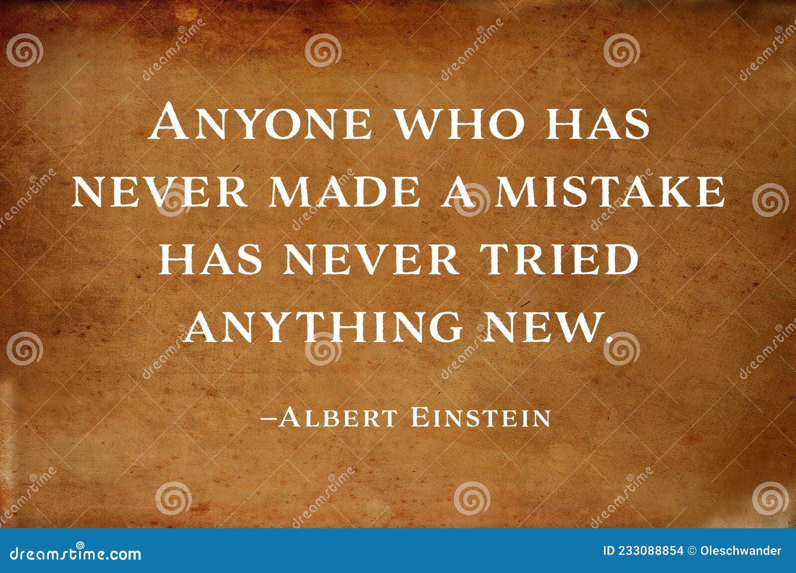 Inspirational and Motivational Quote by Albert Einstein Stock Photo ...