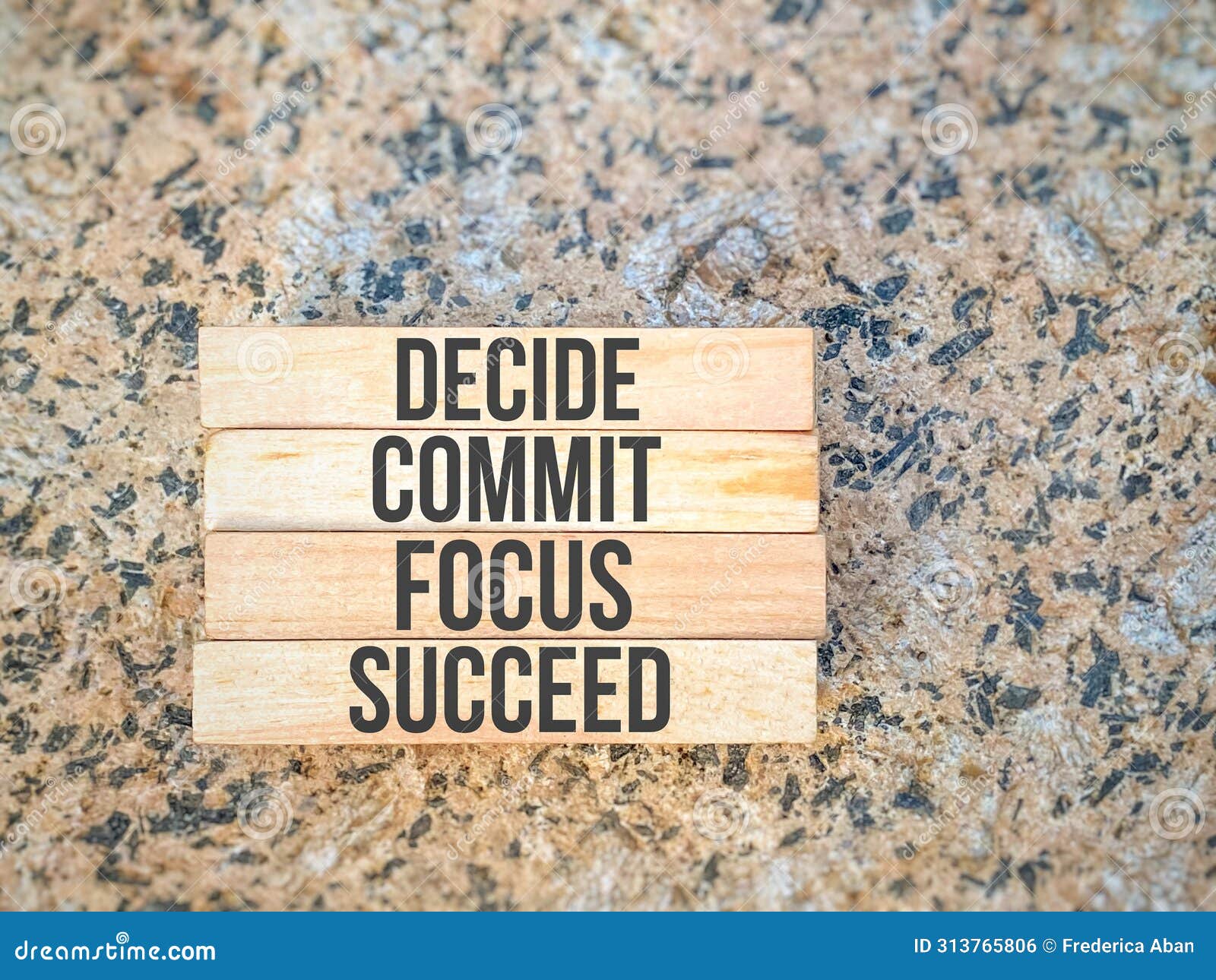 Inspirational Motivational Quote - Decide Commit Focus Succeed on ...