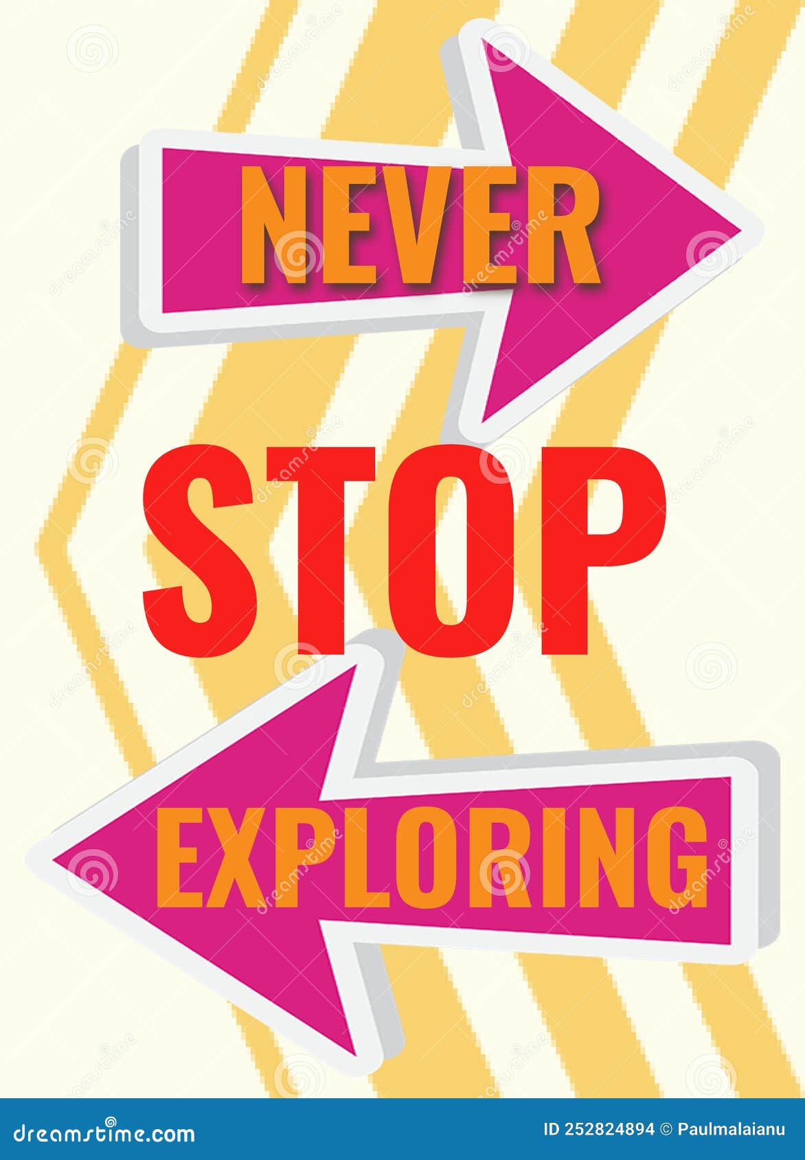 Inspirational Motivational Quote Never Stop Exploring Stock ... Inspirational Motivational Quote Never Stop Exploring Stock ...