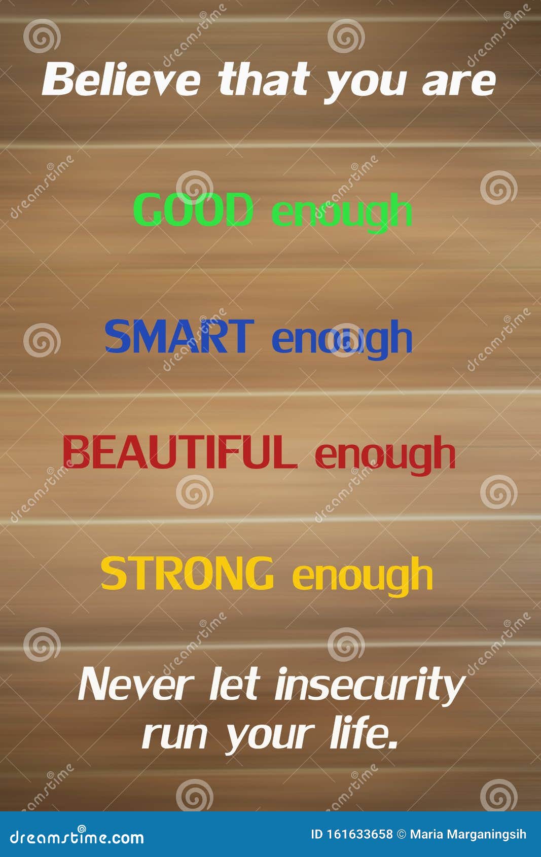 Inspirational Motivational Words Believe In Yourself Push Your