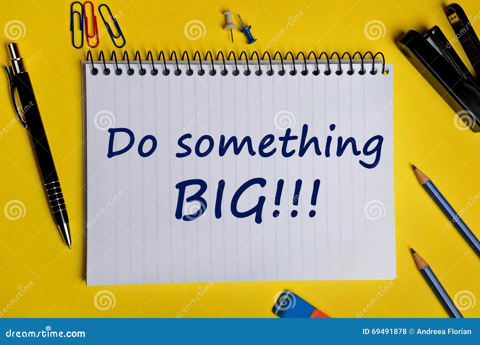 Inspirational Quote. Do Something Big Stock Photo - Image of mentality ...