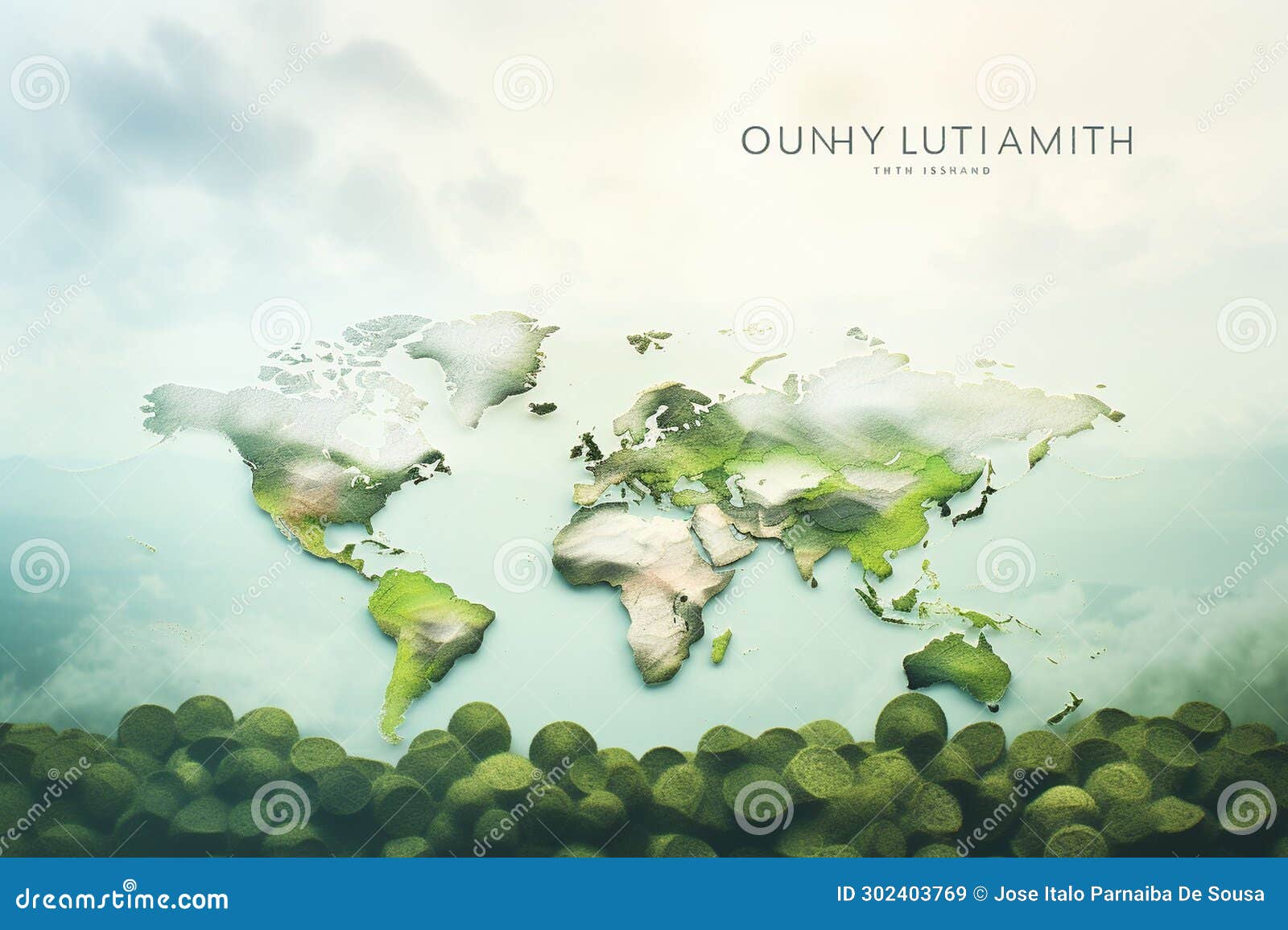 Inspirational Quote about Health and Unity Stock Illustration ...