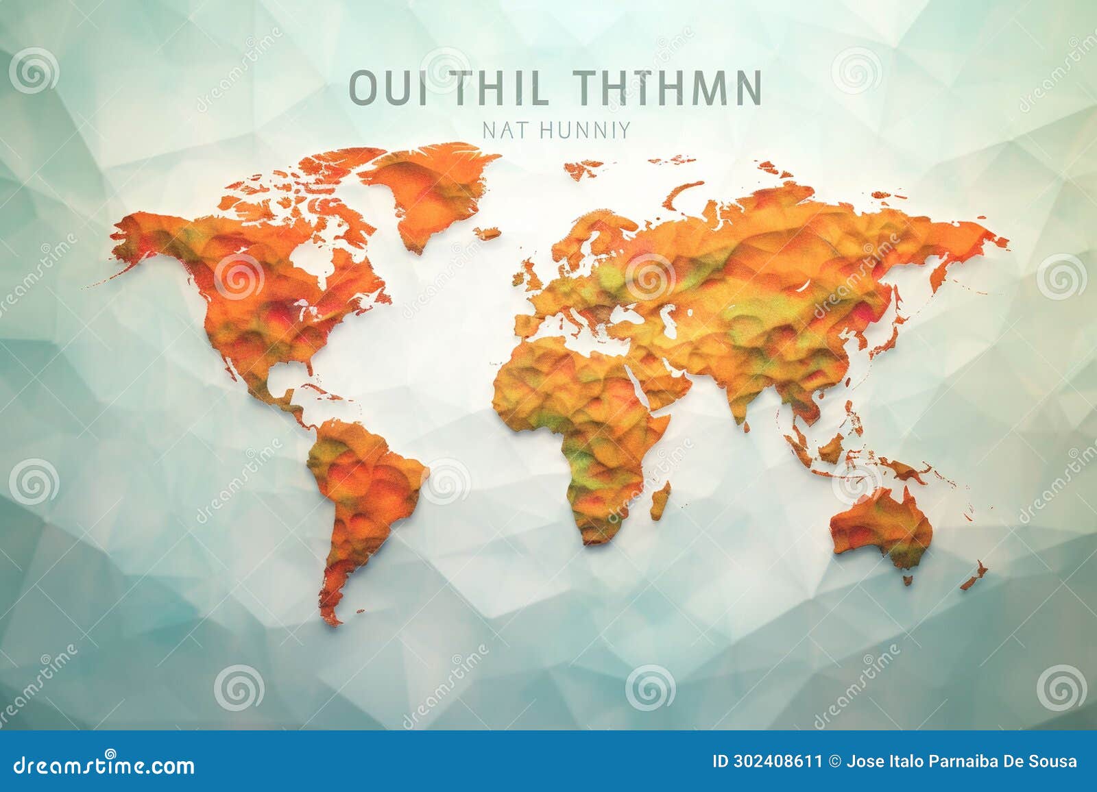 Inspirational Quote about Health and Unity Stock Illustration ...