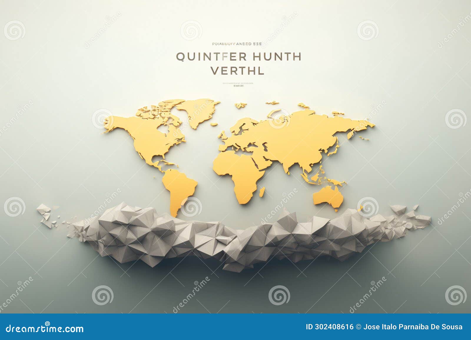 Inspirational Quote about Health and Unity Stock Illustration ...