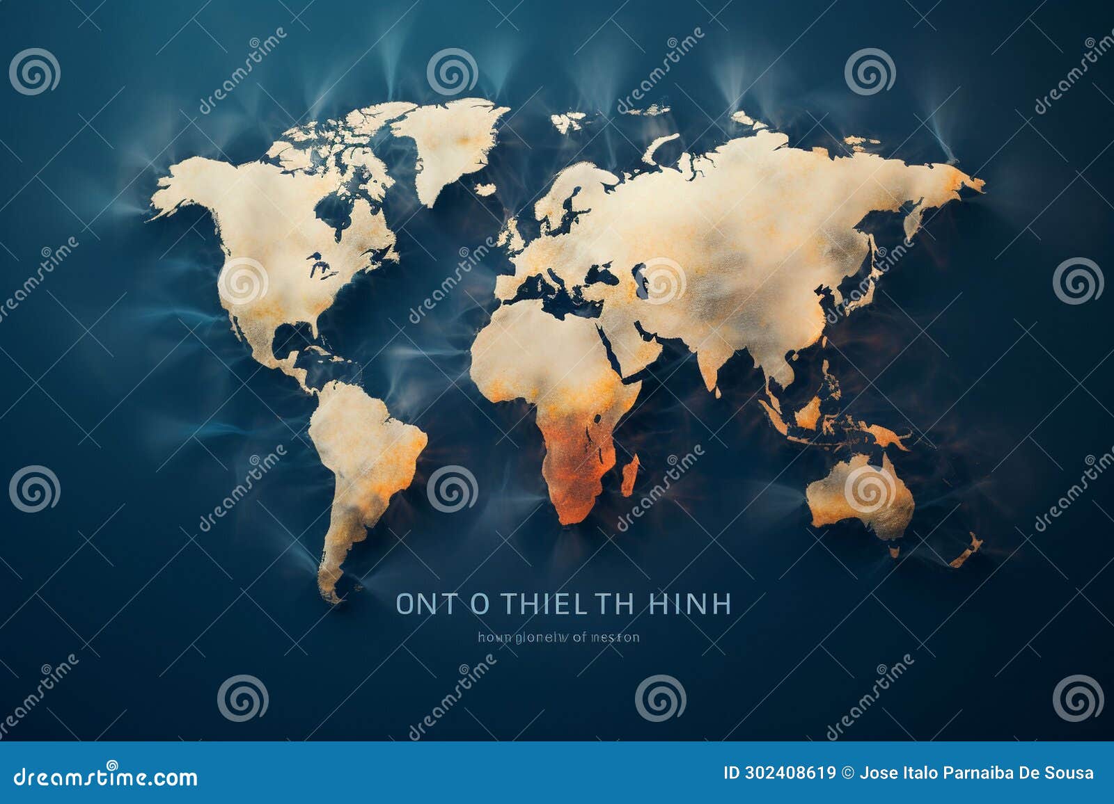 Inspirational Quote about Health and Unity Stock Illustration ...