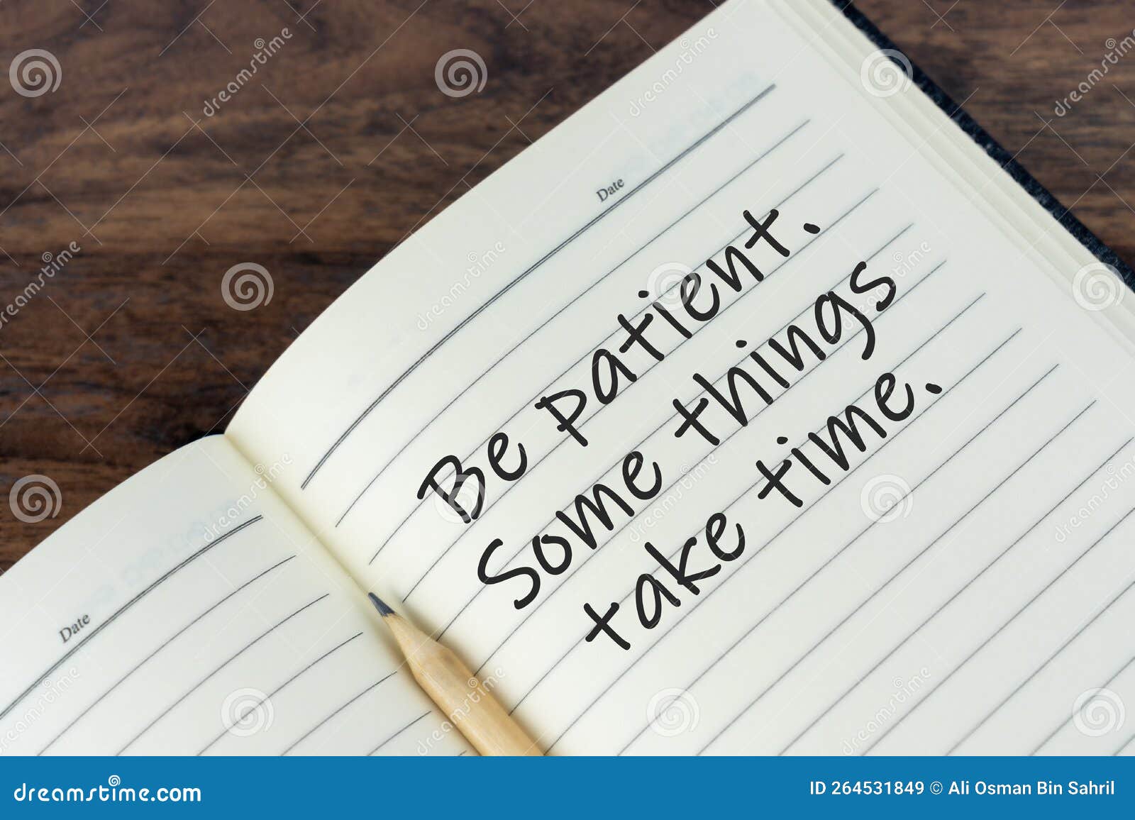 Life Inspirational Quotes on Note Pad with Text - Be Patient, Some ...