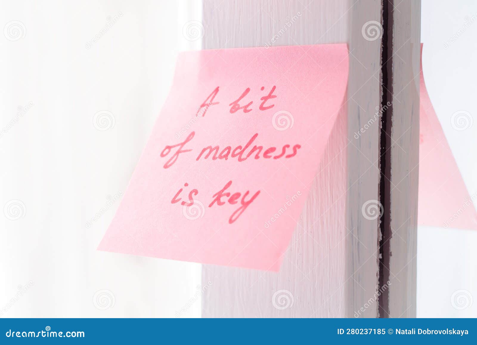 Inspirational Quotes on Pink Sticker on the Mirror,handwriting Text ...