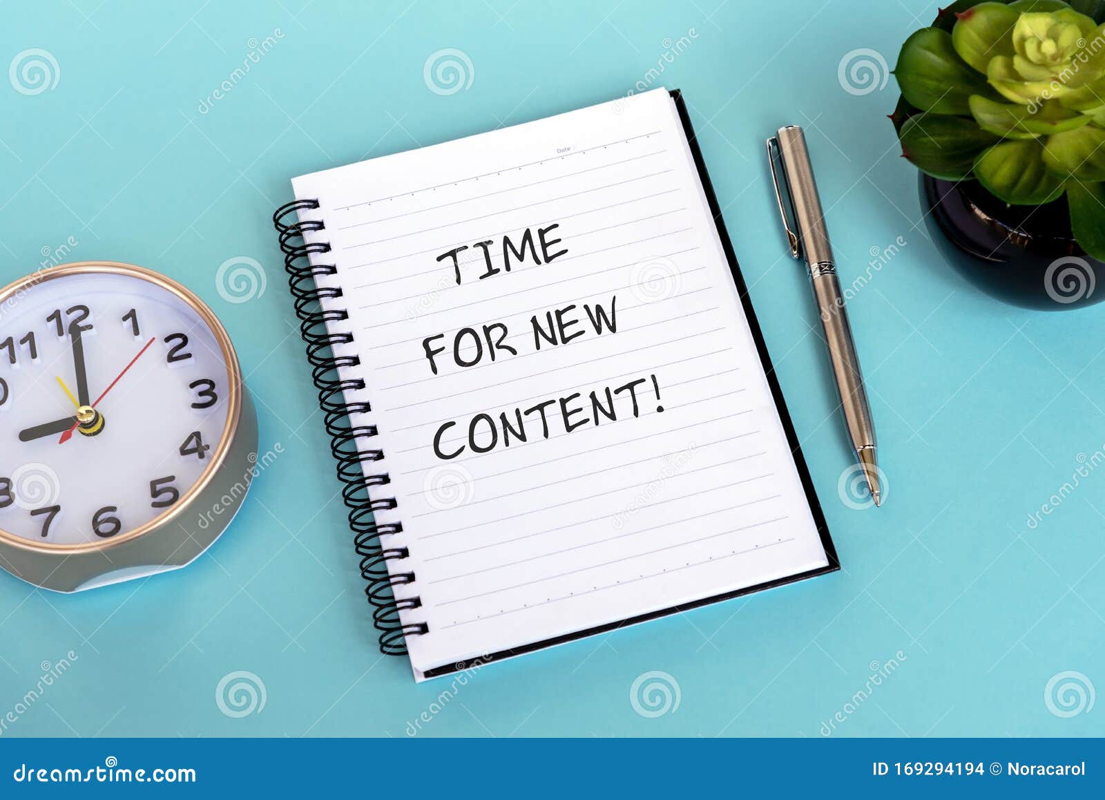 Inspirational Quotes - Time for New Content Stock Photo - Image of idea ...