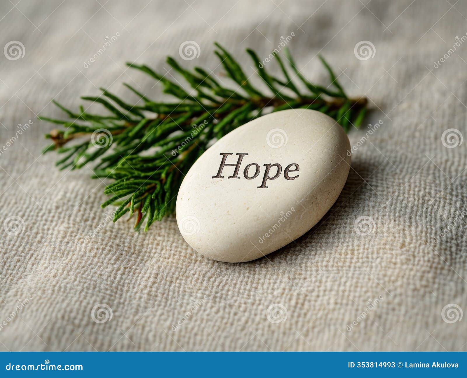 Inspirational Stone with Engraved Hope Message for Mindfulness and ...