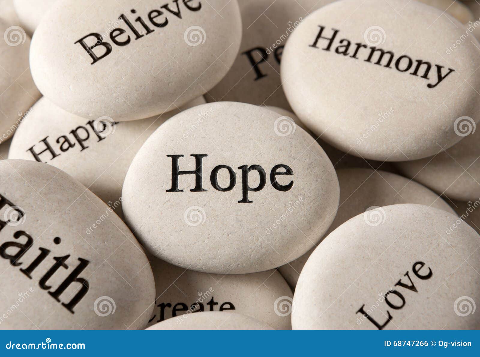 Inspirational Stones - Hope Stock Photo - Image of harmony, love: 68747266