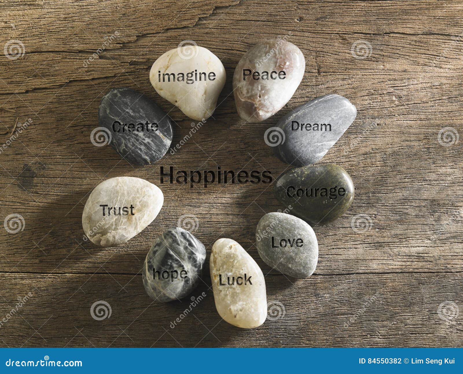Inspirational stones stock photo. Image of word, symbols - 84550382