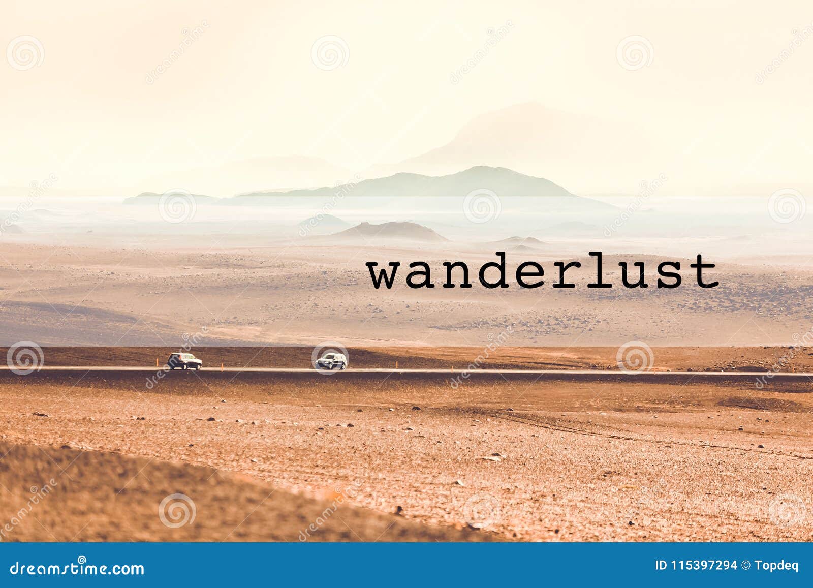 Inspirational Typographic Quote Wanderlust Stock Photo - Image of ... Inspirational Typographic Quote Wanderlust Stock Photo - Image of ...